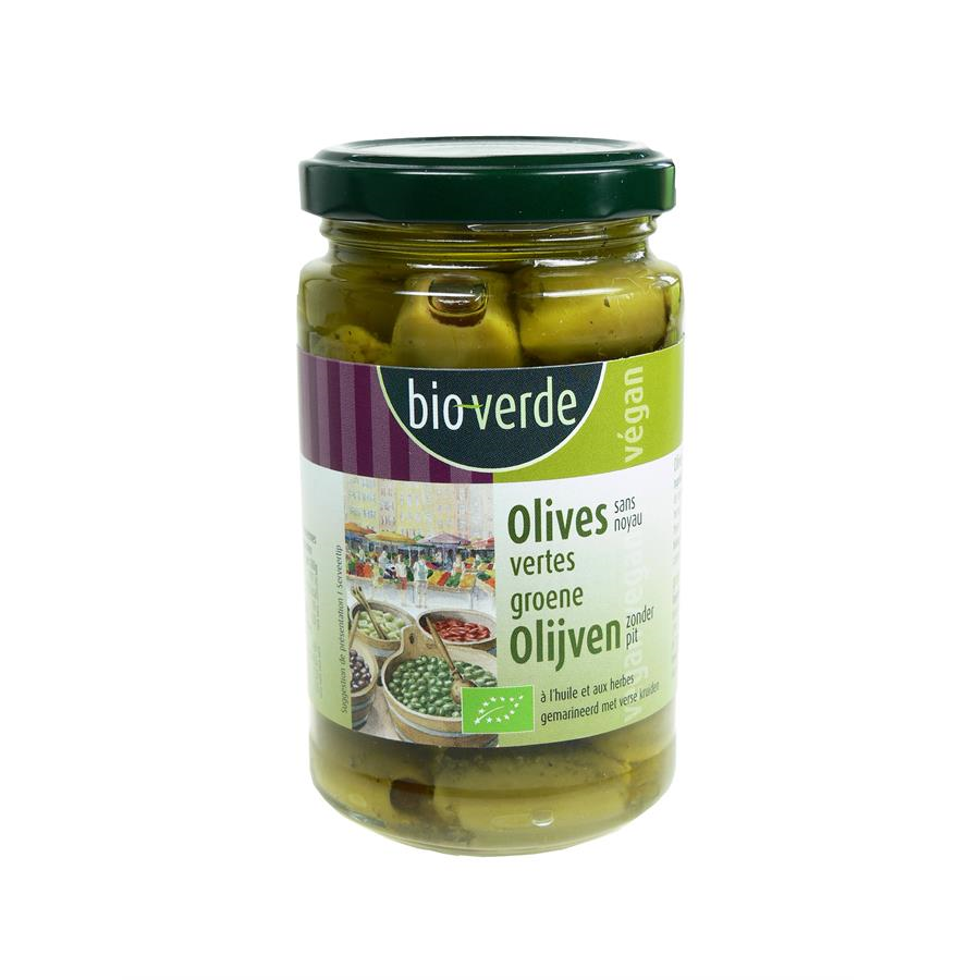 Olijf groen zonder pit 200g - Biovita