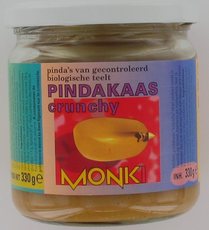 Pindakaas crunchy 330g - Biovita